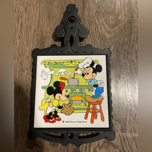 Disney | Kitchen | Walt Disney Productions Minnie Mickey Mouse Tile ...